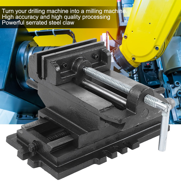 Cross Sliding Drill Press Vise Slide Vice Heavy Duty Machine Shop Grip ...