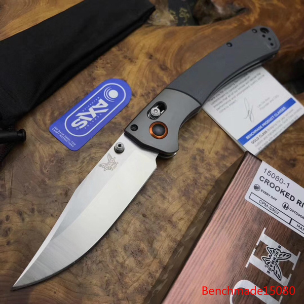NEW Benchmade 15080-1 Hunt Crooked River Tactica Folding Knife-S30V ...