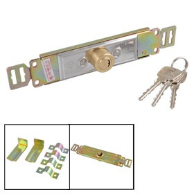 Brass Tone Crescent Keyway Warehouse Garage Rolling Shutter Door Lock w ...