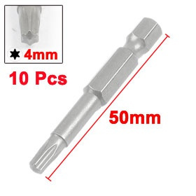1/4" Hexagon Shank 4mm T20 Magnetic Tip Torx Screwdriver Bits 10 Pcs | Wish