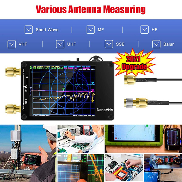 Newest Vector Network Analyzer 10KHz -1.5GHz V3.4 HF VHF UHF Antenna ...