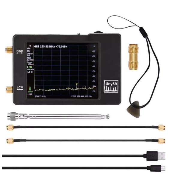 Two Inputs Tiny Spectrum Analyzer 2.8 Inch Touching Screen Spectrum ...