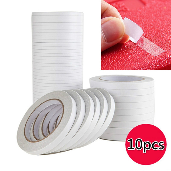 10 Rolls /Set of 6mm Double Sided Super Strong Adhesive Tape for DIY ...