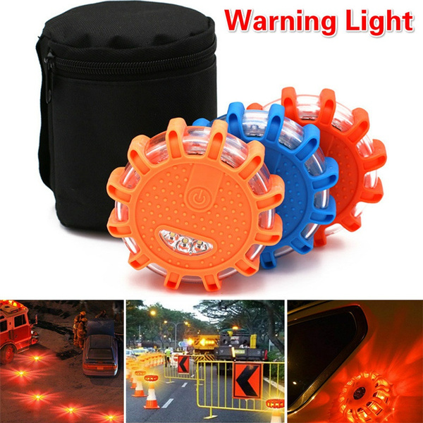 3 Colors LED Traffic Warning Lights Magnetic Circular Beacon Emergency ...