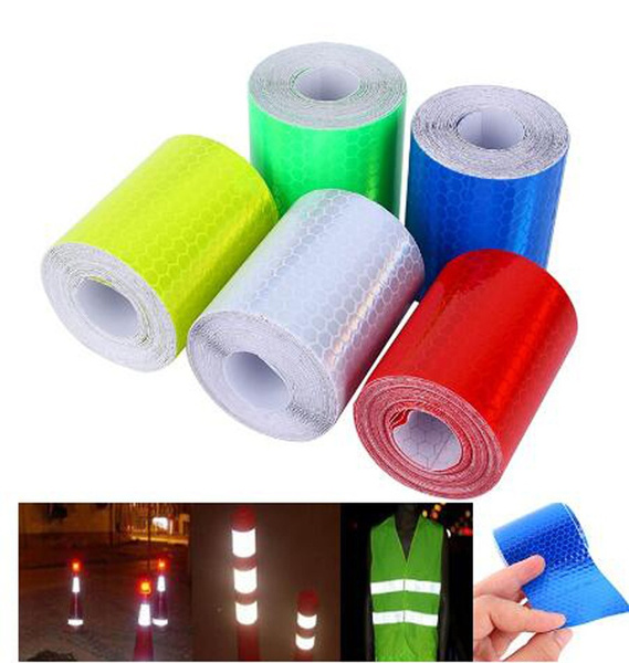 new 5*300cm Reflective Safety Warning Tape Film Sticker Conspicuity ...