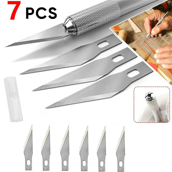 7PCS Craft Knife (Include 6 Blades) Craft Artwork Cutting Knife DIY ...
