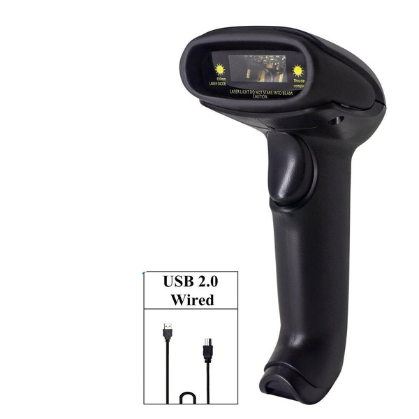 Only Wire Barcode Scanner or Wireless or Bluetooth 2.4G 3 Size Handheld ...
