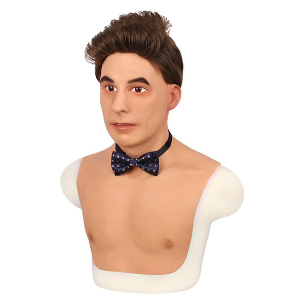 Man Face Masks Realistic Silicone Human Skin Male Halloween ...
