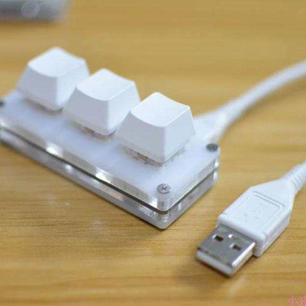 New Mini 3-key Keypad Programming Macro Gaming Mechanical Keyboard With ...