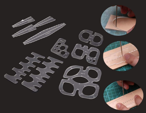 9 Stlye Acrylic Ruler DIY Supply Tool Craft Template for Handmade ...