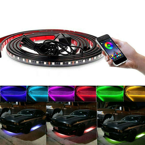RGB LED Car Neon Light Chassis Atmosphere Lamp For Dodge Challenger ...