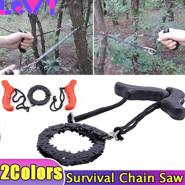 Survival Chain Saw Hand ChainSaw Emergency Chic Camping Tool Pocket ...