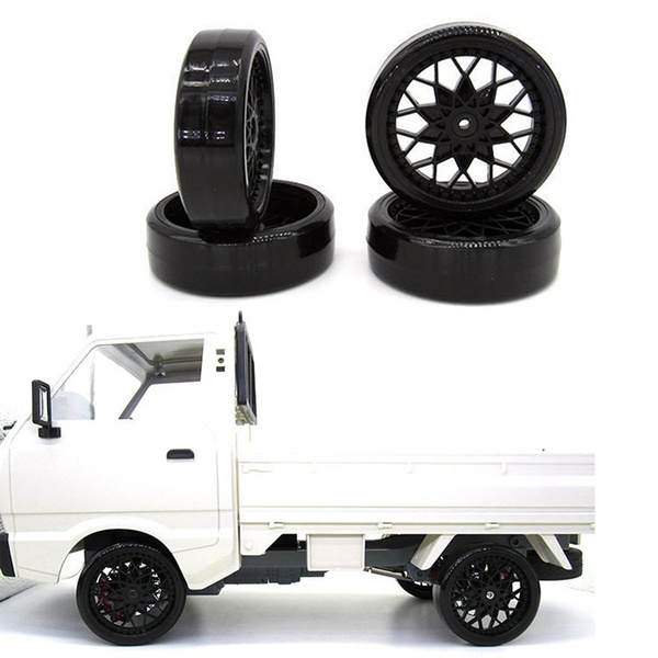 4pcs/set Plastic Modified Drift Racing Wheel Tires for WPL D12 RC Car ...