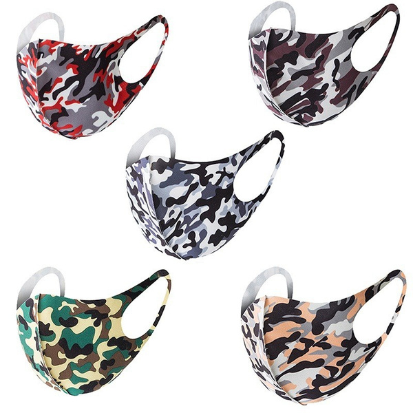 New 5 Colors Camouflage Breathable Dustproof Face Mask Anti-dust Haze ...