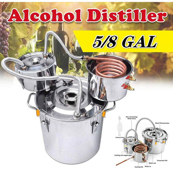 Spirits Water Alcohol Distiller Copper Tube Home Brew Wine Making Kit ...