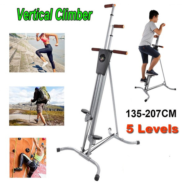 Steel Frame Heavy Duty Vertical Climber Fitness Climbing Cardio Machine ...