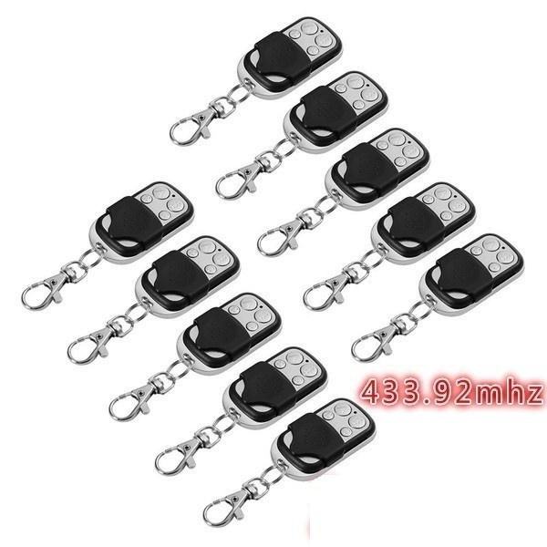 1/2/3/4PCS Wireless Remote Controller 4 Button Metal Keychain For Home ...