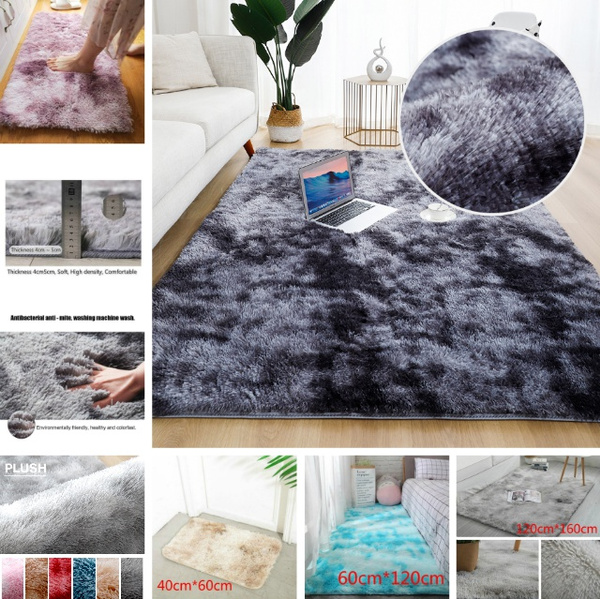 Modern Nordic Tie-dye Gradient Carpet Bedroom Living Room Rectangular ...