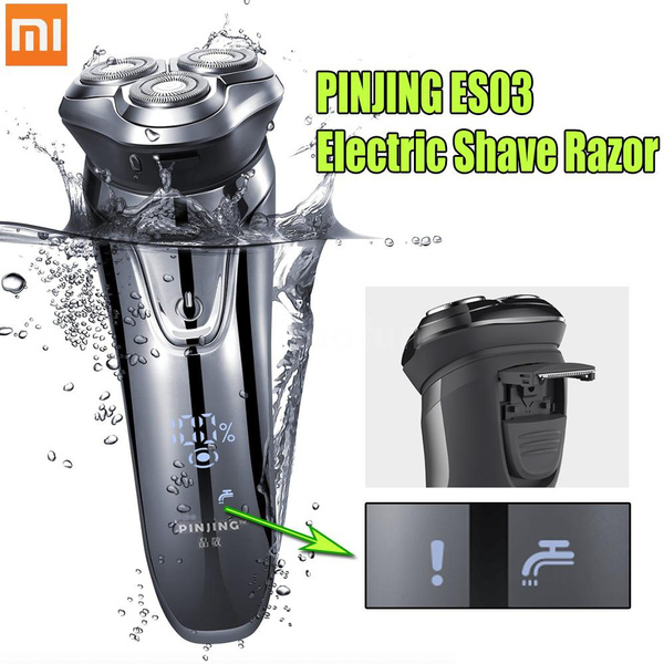 Xiaomi SOOCAS PINJING ES03 Electric Shave Razor 3 Head Flex Dry Wet ...