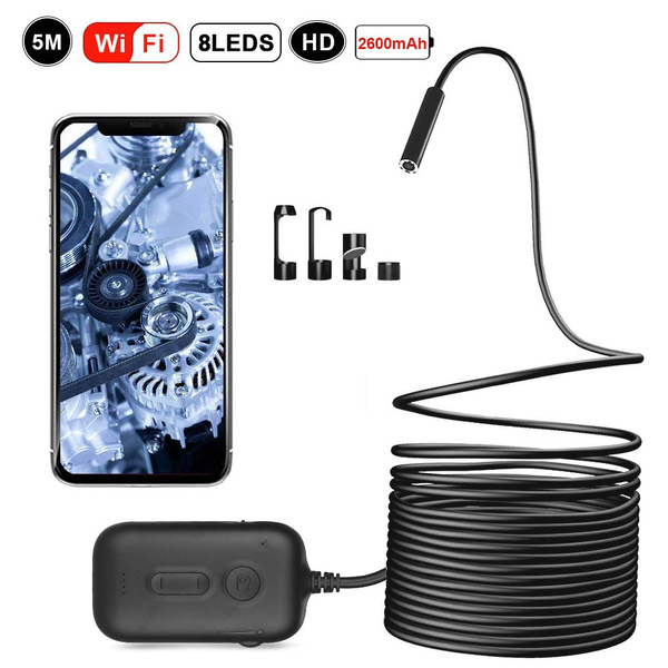 Zacro Wireless Endoscope Camera - 5m WiFi Endoscope Camera with 8LED ...