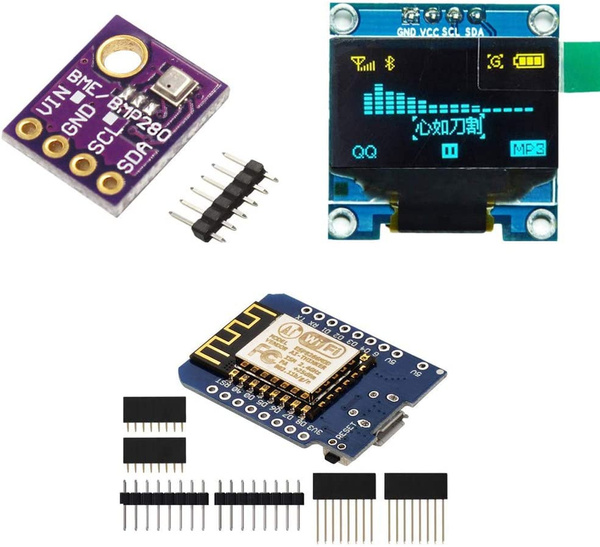 KeeYees BME280 Temperature Humidity Atmospheric Pressure Sensor + 0.96 ... KeeYees BME280 Temperature Humidity Atmospheric Pressure Sensor + 0.96 ...