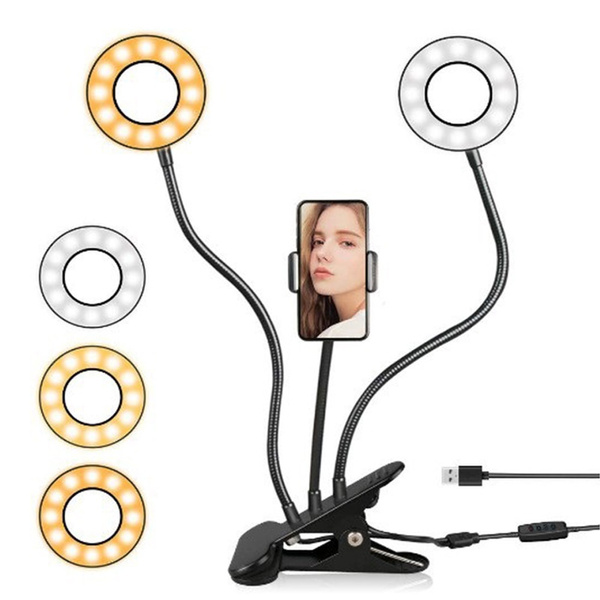 Selfie Ring Light With Long Arm Lazy Mobile Phone Holder Bracket ...