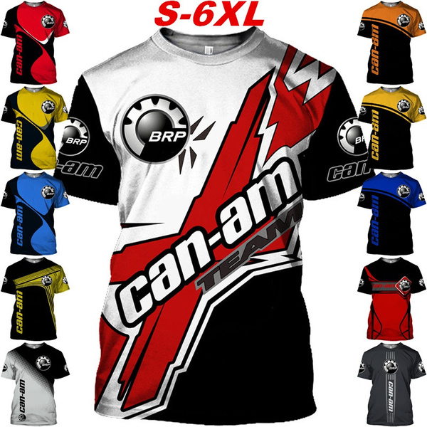Newest Fashion CAN-AM Motorcycle 3D Graphic Printed T-Shirt Men's Cool ...