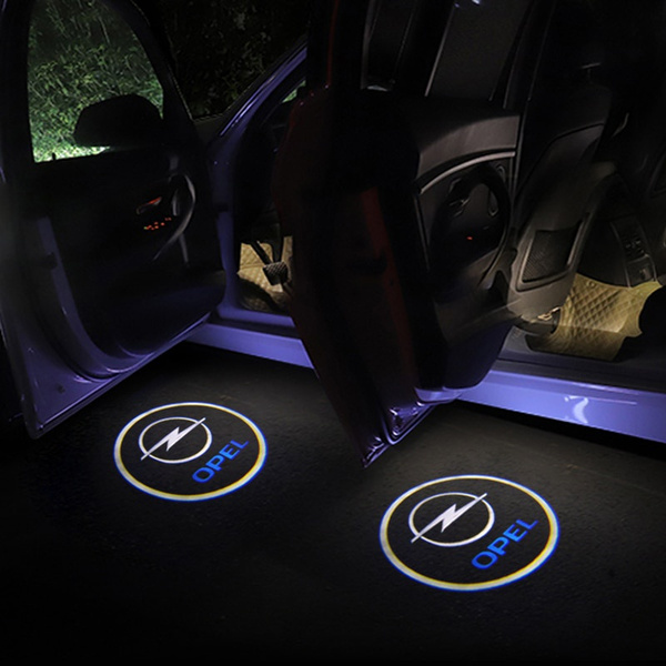 1/2pcs Car Logo LED Door Welcome Logo Light for Opel Astra H G J ...