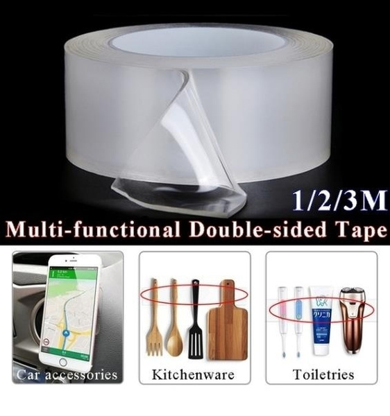 1/2/3/5m Multi-functional Nano Tape Seamless Transparent Double-sided ...