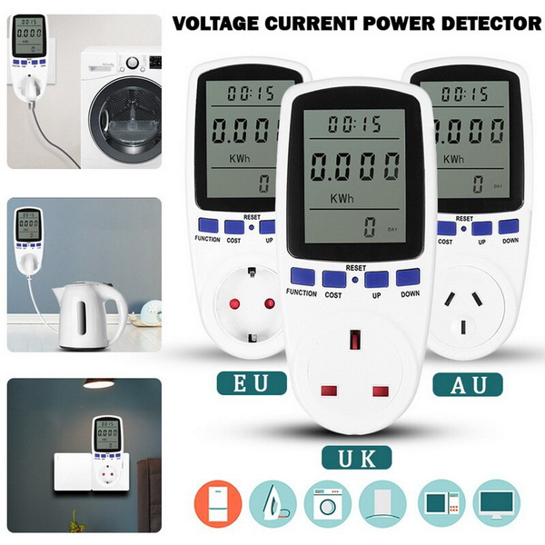 AC Power Meters 220v digital wattmeter eu energy meter watt monitor ...