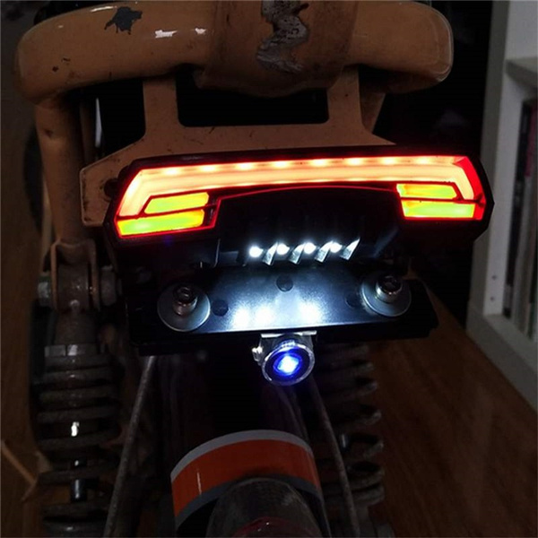 Motorcycle Scooter Tail Brake Stop Light Turn Signal Lamp Flash Dynamic ...