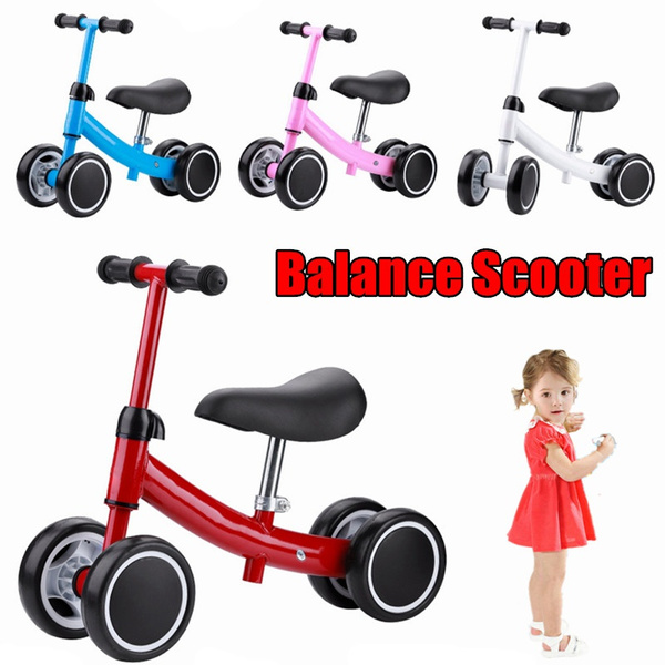 Baby Balance Bike Bicycle Children Walker, Four Wheels Infant Walking ...