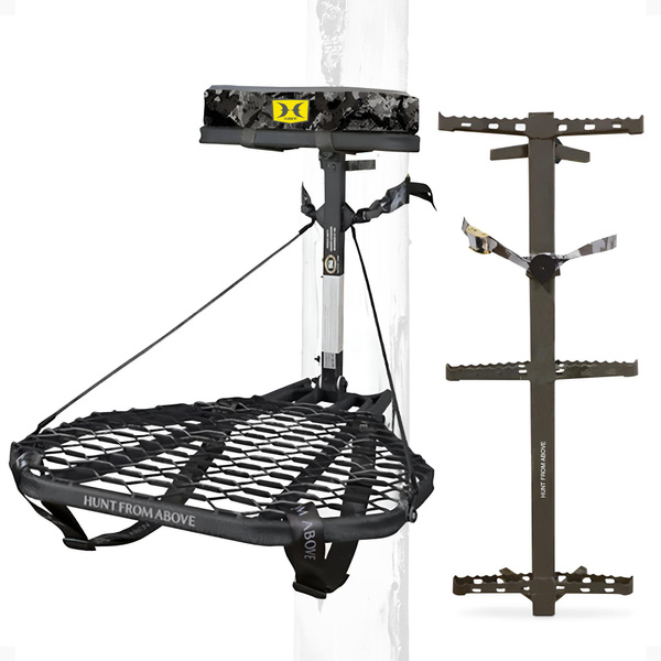 Hawk Ranger Traction Climbing Sticks with Treestand and Full Body ...