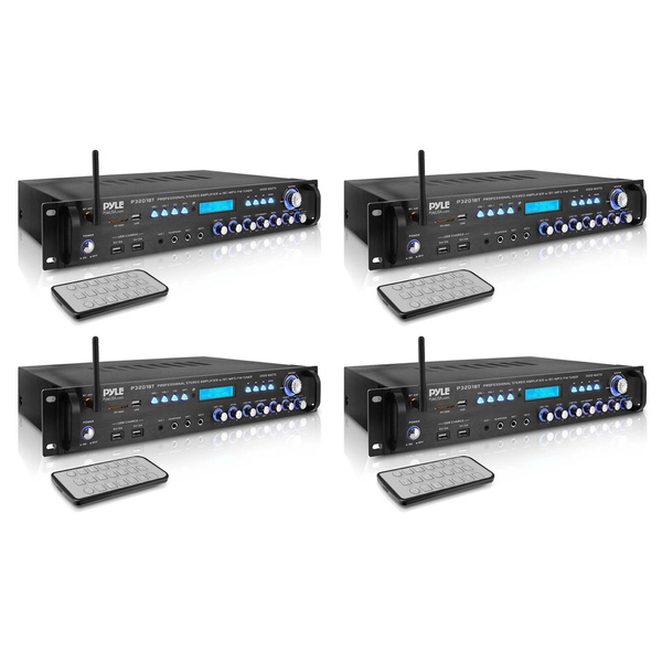 Pyle 3000 Watt Home Multi Channel Bluetooth Hybrid Amplifier Receiver ...