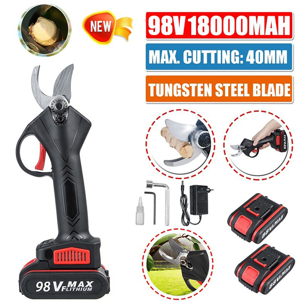Upgrade 1/2 Battery 98V 18000mAh Cordless Electric Pruning Shears ...