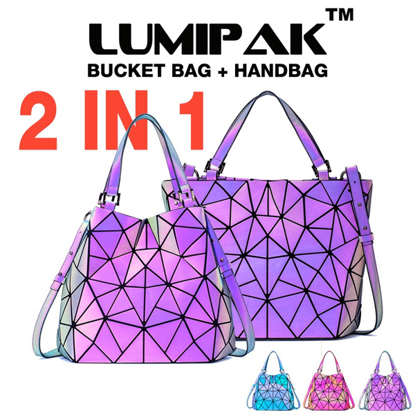 NEW Fashion 2021 Reflective Rainbow Purses and Handbags For Women 2 IN ...