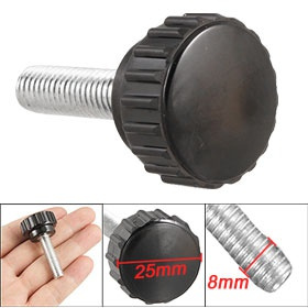 8mm Dia 30mm Long Male Thread Knurled Thumb Screw Grip Knob | Wish