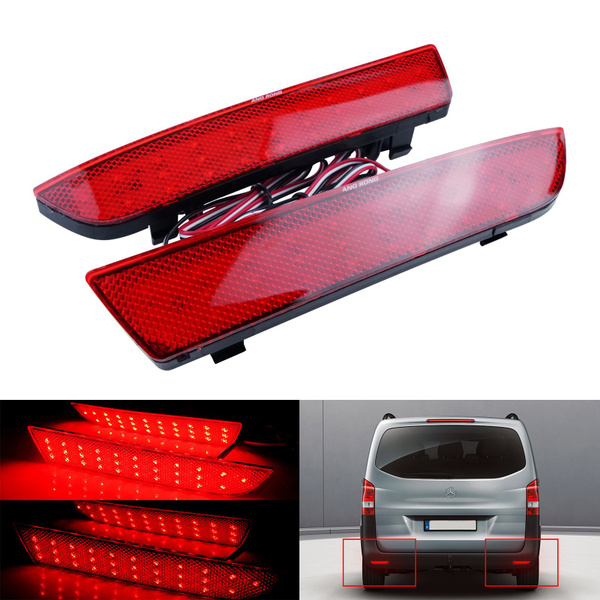 LED Rear Bumper Reflector Light 12V For Mercedes-Benz W447 Vito Tourer ...