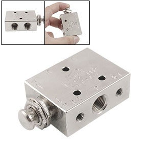 Pneumatic 2 Position 3 Way Spring Return Push Button Air Valve TAC2-41P ...
