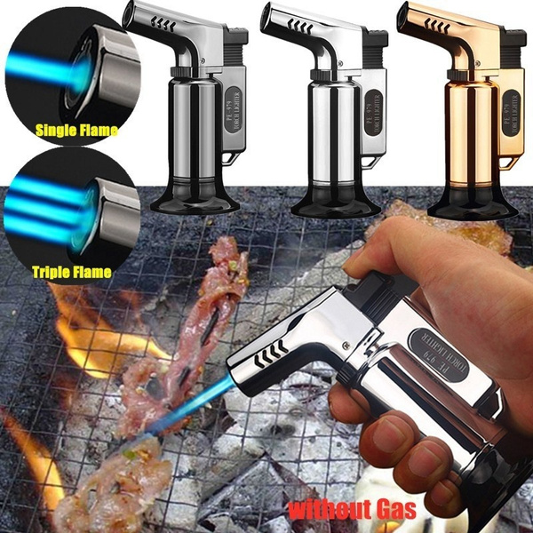 Adjustable Single/Triple Flame High Pressure Jet Flamethrower Lighters ...
