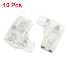 10 Pcs 6.3mm Right Angle Flag L Type Crimp Terminal Spade Connector w ...