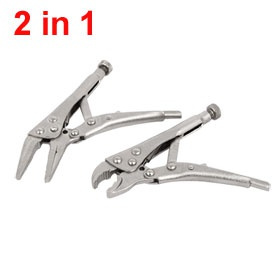 Carbon Steel Curved Straight Jaw Locking Plier Vise-grip Mole Wrench ...