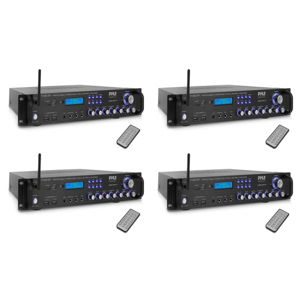 Pyle 3,000 Watt Multi Channel Home Theater Hybrid Amplifier Receiver (4 ...