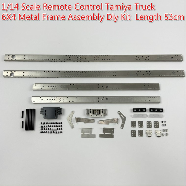 1/14 Scale Remote Control Tamiya Truck 6X4 Metal Frame Assembly Diy Kit ...