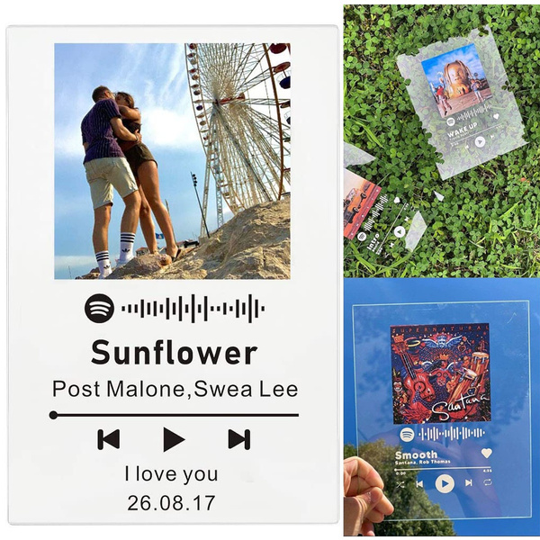 Custom Spotify Scan Code Music Plaque Acrylic Music Album Plate | Wish