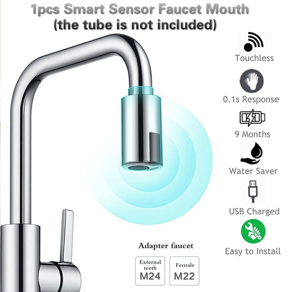 Smart Automatic Motion Sensor Faucet Mouth Touchless Faucet Spray Head ...