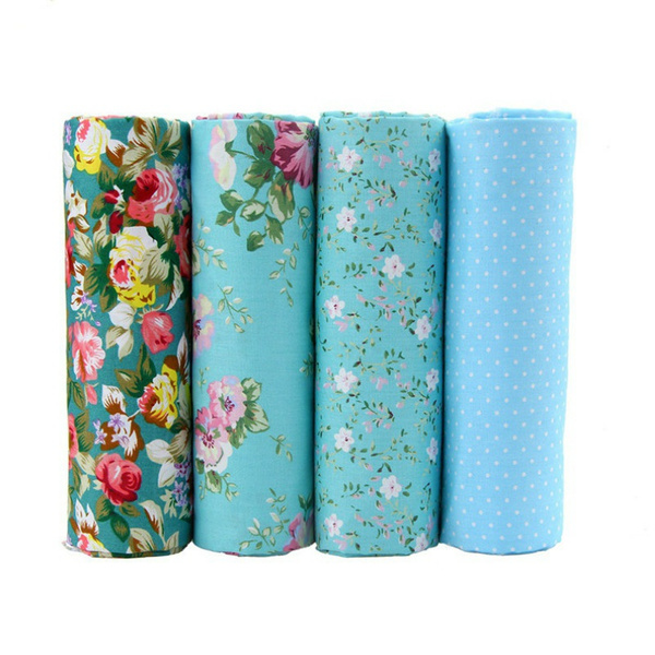 Bule Color Patchwork Cotton Fabric Fat Quaters Tilda Cloth Quilting ...