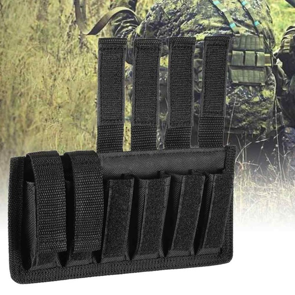 Outdoor Magazine Pouches Black Six Pack Double Stacked Magazine Mag ...
