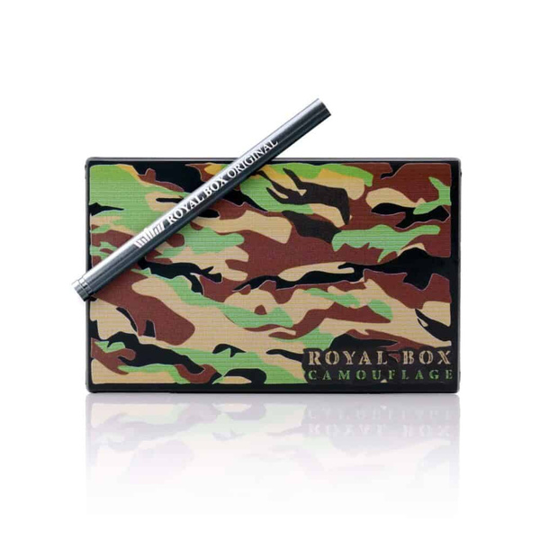 Royal Box Camouflage Black Plastic Collectable Snuff Dispenser Straw ...