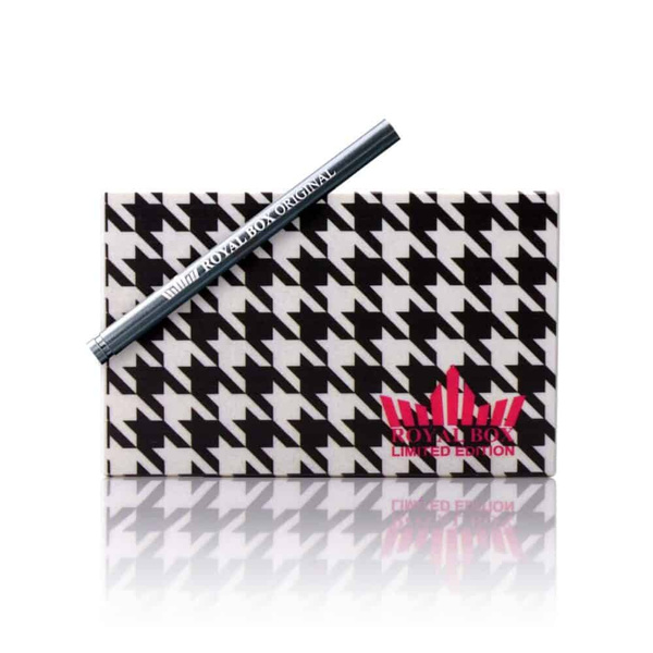 Royal Box Pepita Black&White Plastic Collectable Snuff Dispenser Straw ...